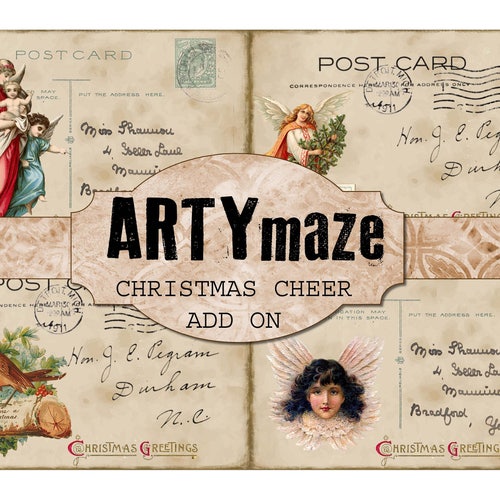 CHRISTMAS CHEER Journal Kit INSTANT Download Artymaze - Etsy
