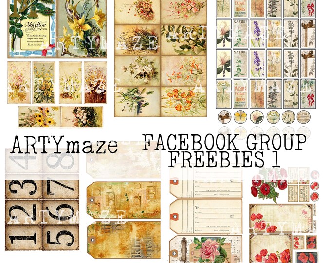 Digital Downloads Printables Junk Journals & more by Artymaze