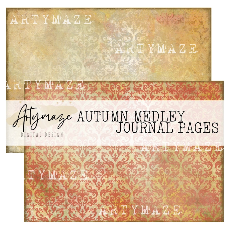 AUTUMN MEDLEY Printable Journal Pages | Etsy UK