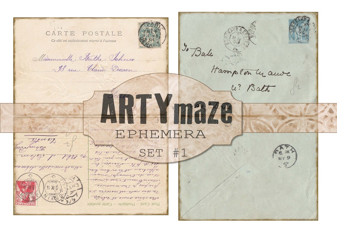 EPHEMERA SET 1 | Etsy UK