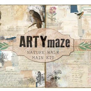 NATURE WALK Full Size Journal Kit INSTANT Download 8" X 11" - Etsy