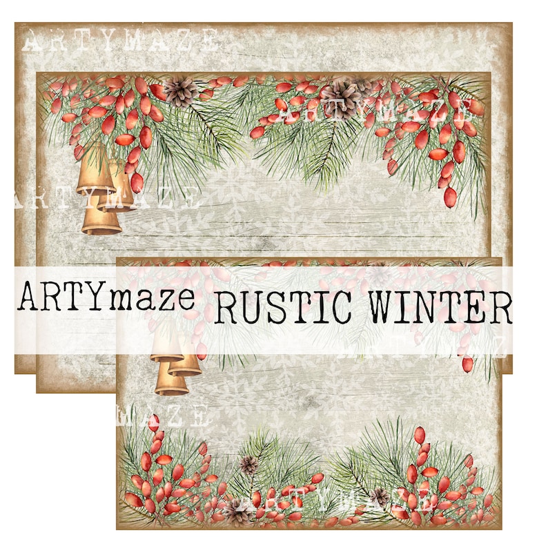 RUSTIC WINTER Full Journal Kit 26 Pages - Etsy