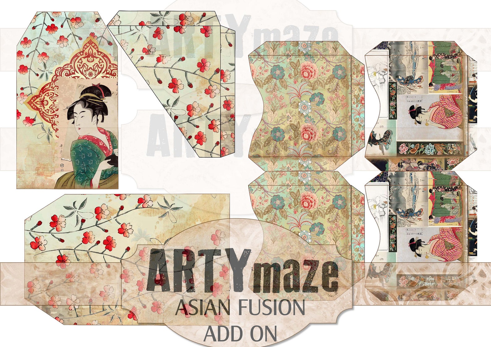 ASIAN FUSION Printable Journal ADD on Instant Download - Etsy UK