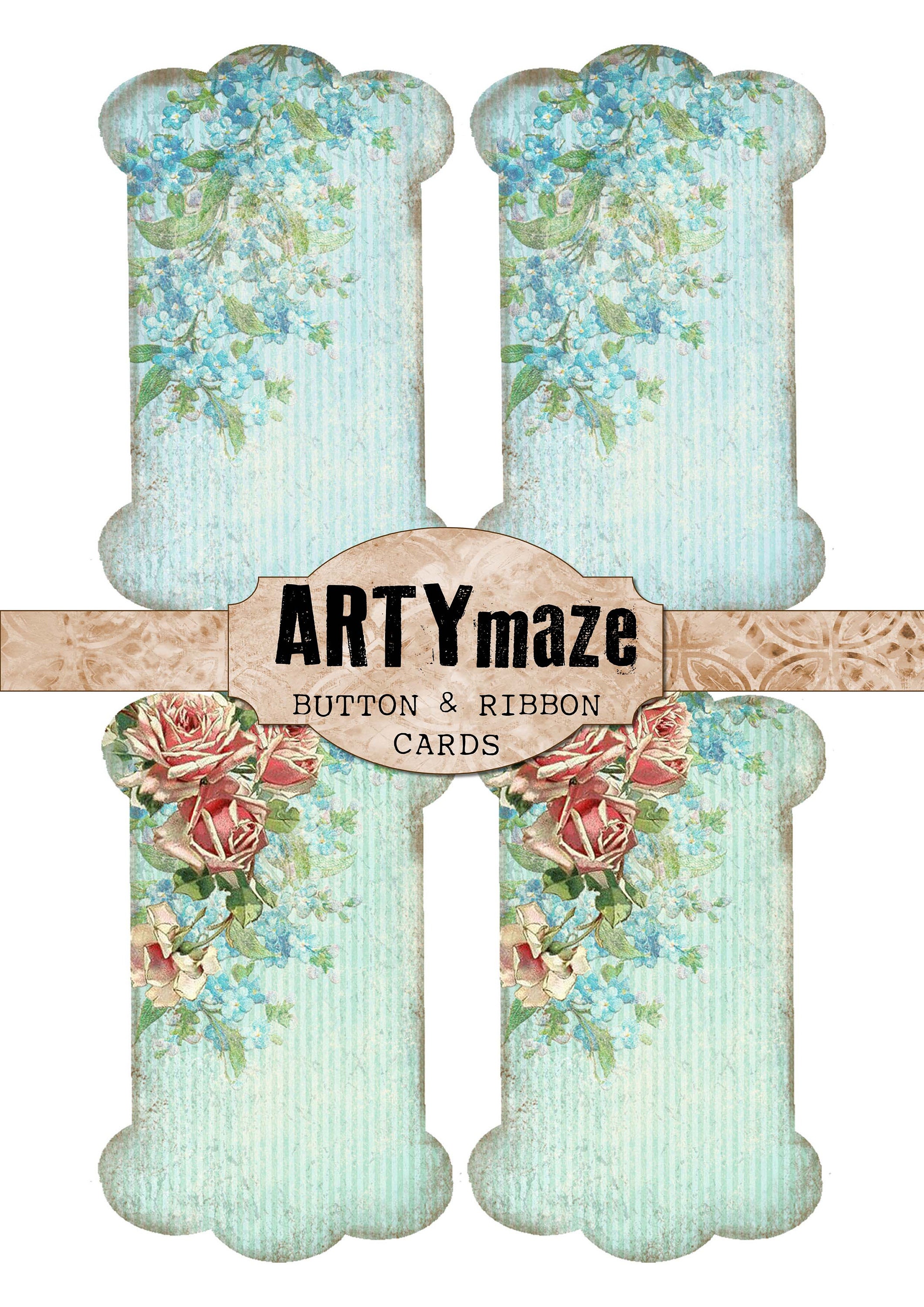 PRINTABLE BUTTON CARDS - Etsy