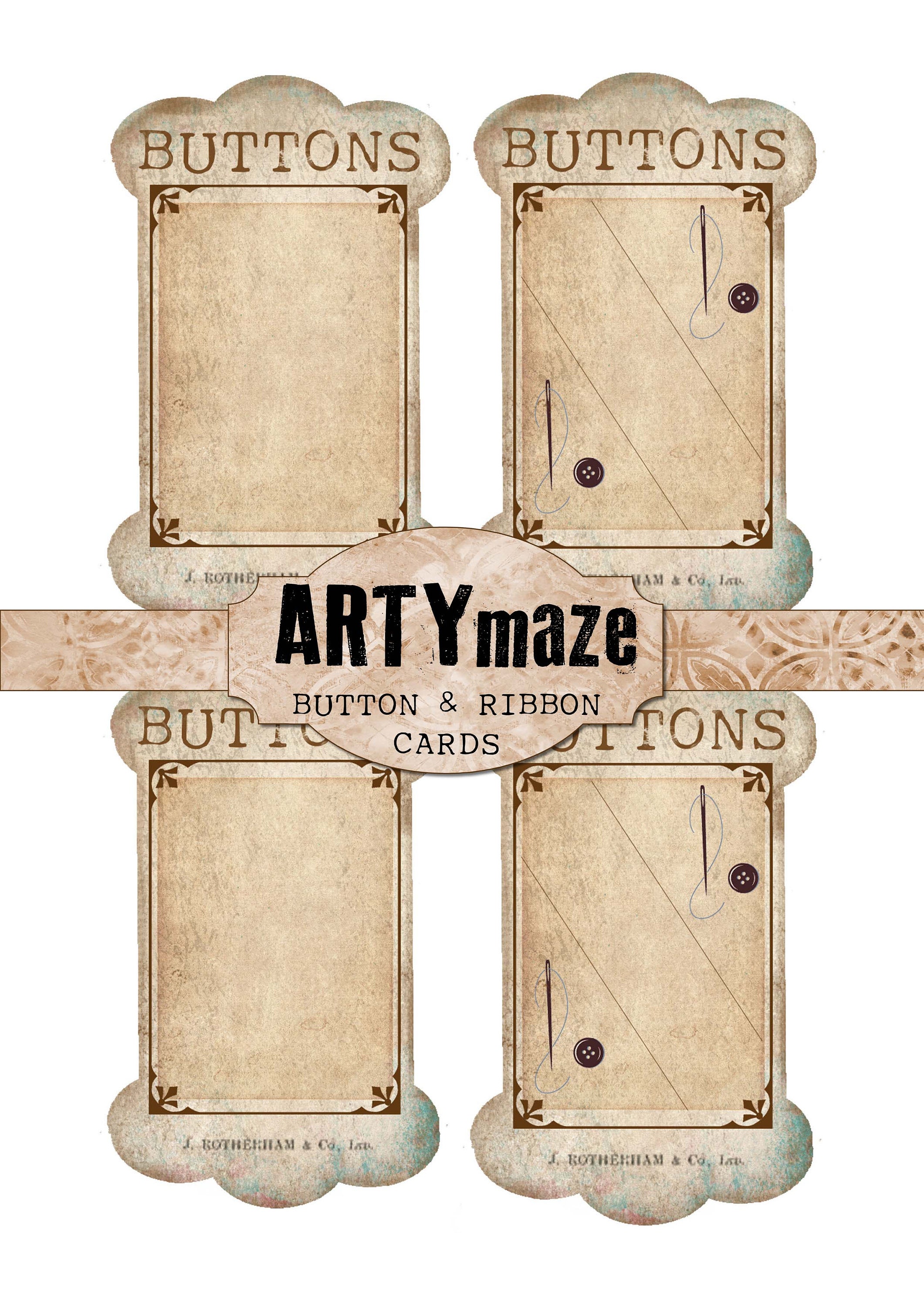 PRINTABLE BUTTON CARDS - Etsy Australia