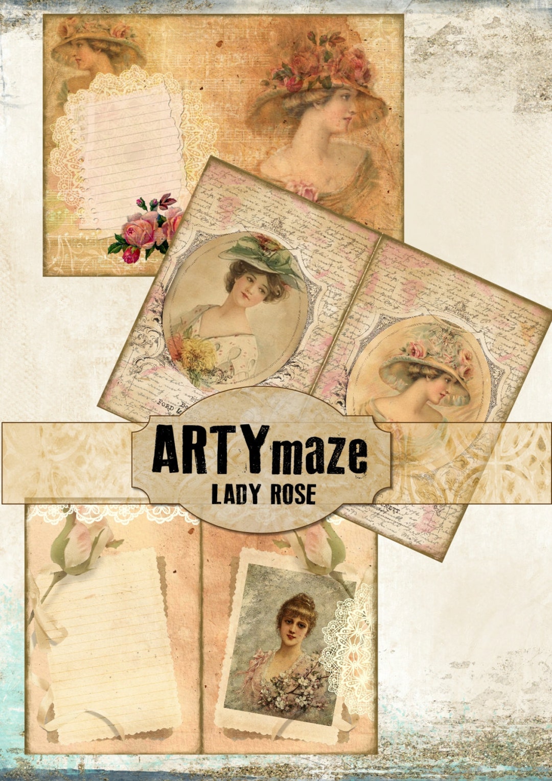LADY ROSE Digital Journal instant Download - Etsy Ireland