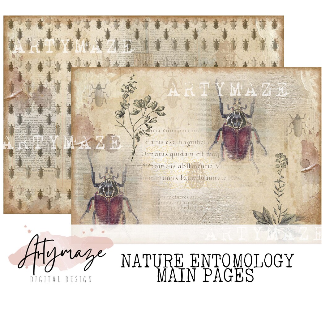 NATURE & ENTOMOLOGY Printable Journal Pages PLUS Bonus - Etsy UK