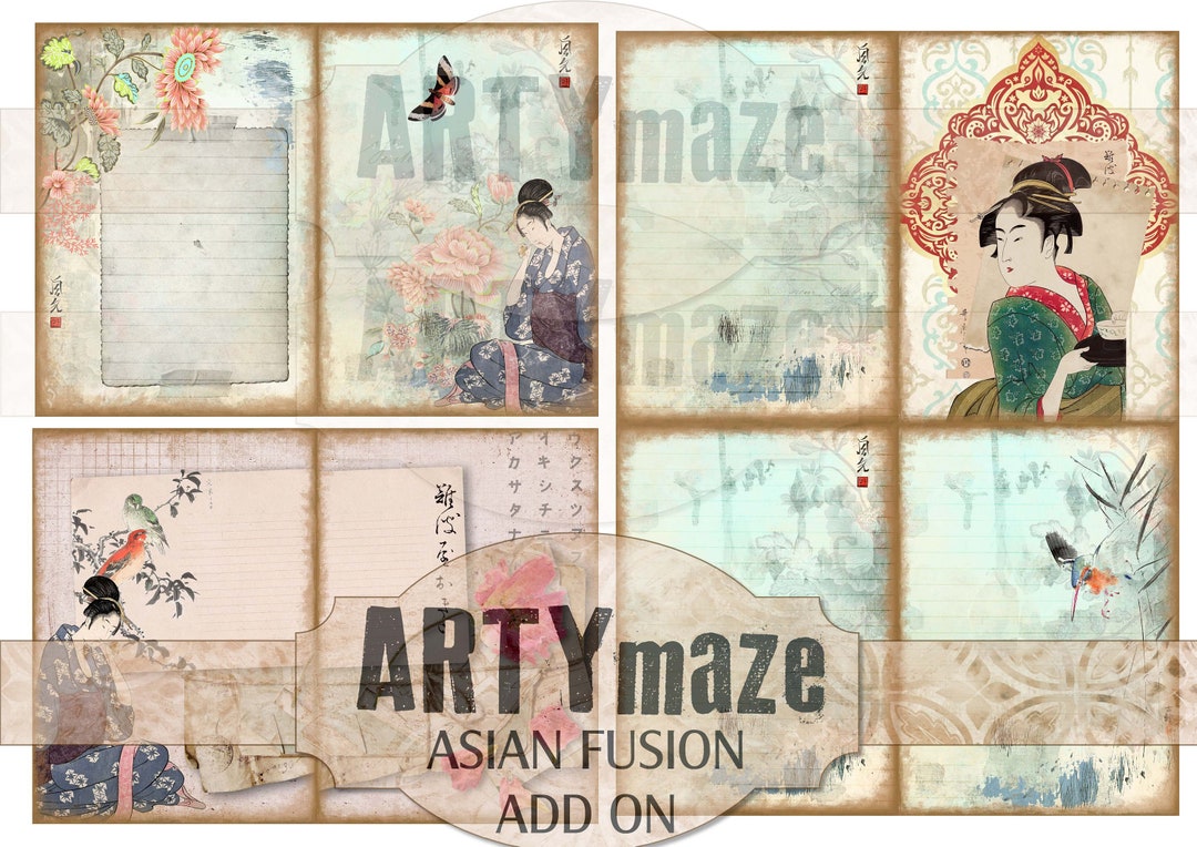 ASIAN FUSION Printable Journal ADD on Instant Download - Etsy UK