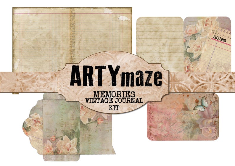 Memories Digital Journal KIT instant Download - Etsy UK