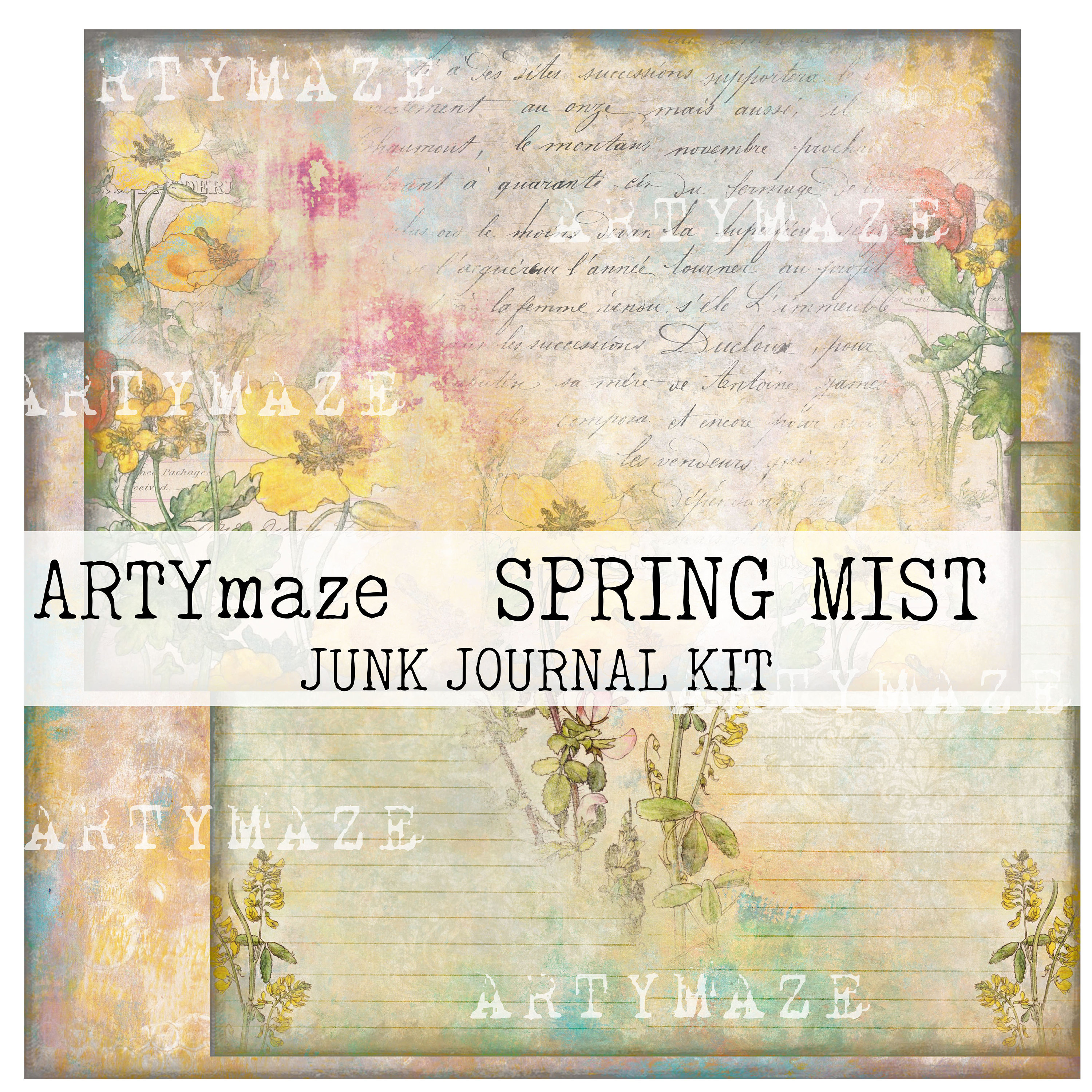 SPRING MIST Full Journal Kit 30 Pages - Etsy