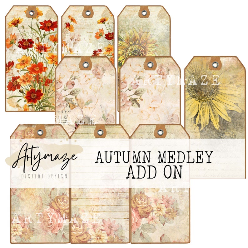AUTUMN MEDLEY Add on Journal Kit | Etsy UK