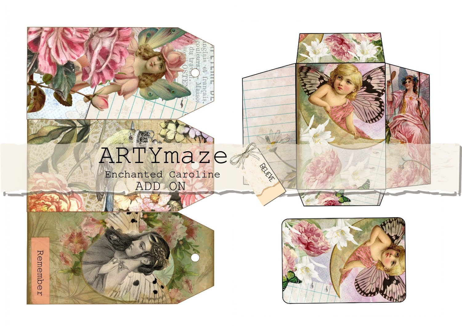 ENCHANTED Caroline Printable Journal ADD ON Instant Download - Etsy UK