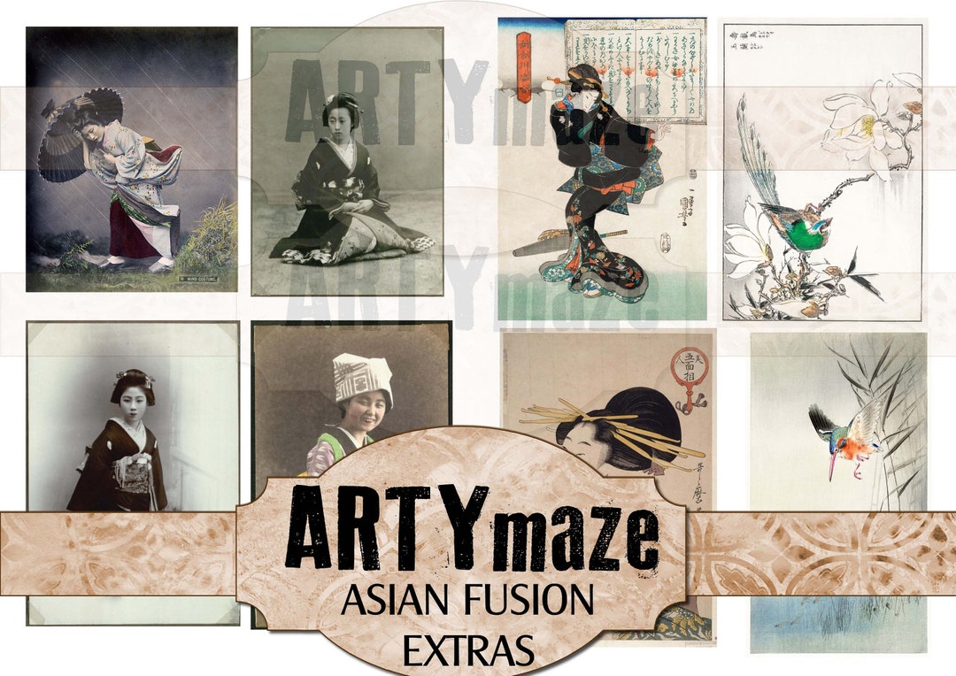 ASIAN FUSION Printable EXTRAS Instant Download Artymaze - Etsy