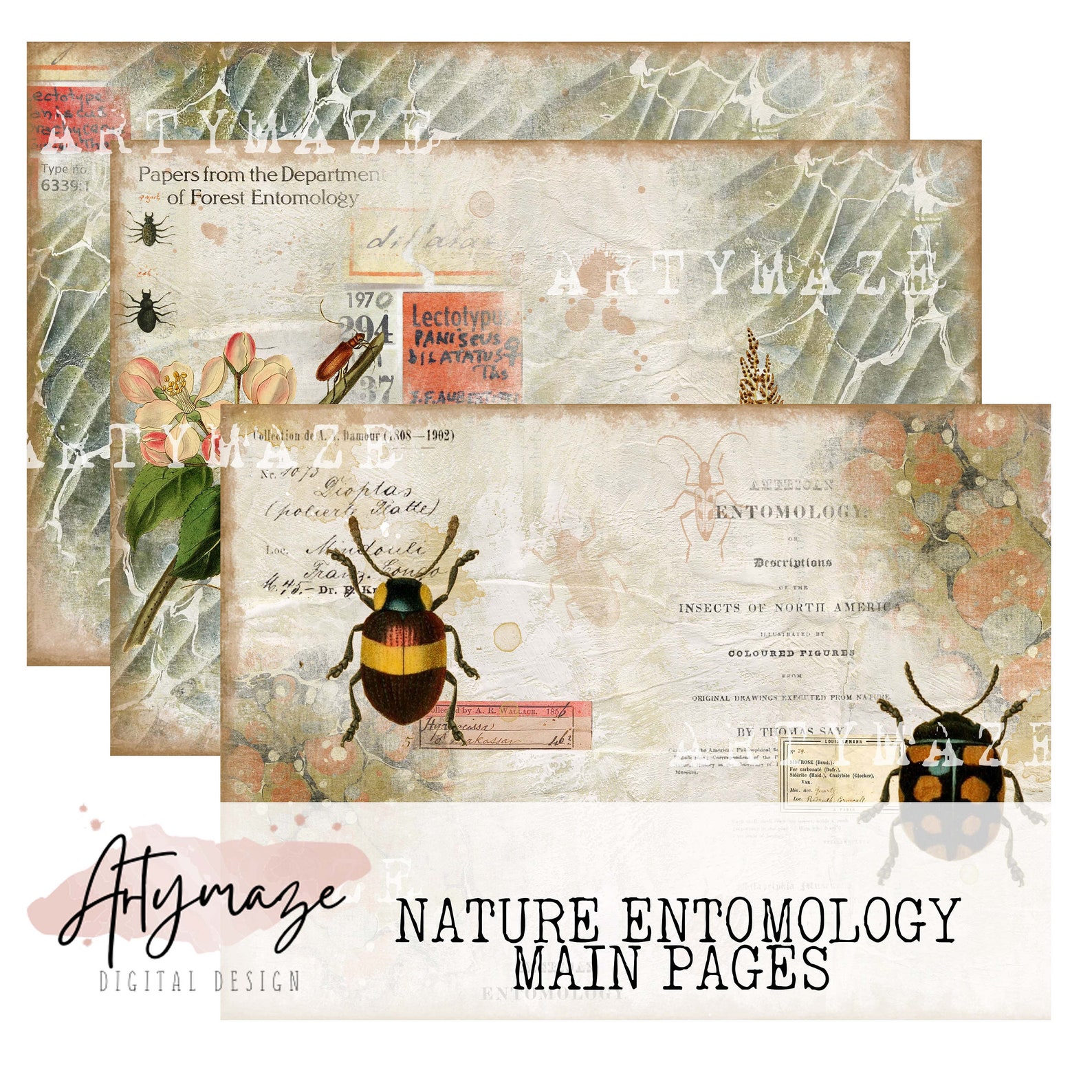 NATURE & ENTOMOLOGY Printable Journal Pages PLUS Bonus - Etsy UK