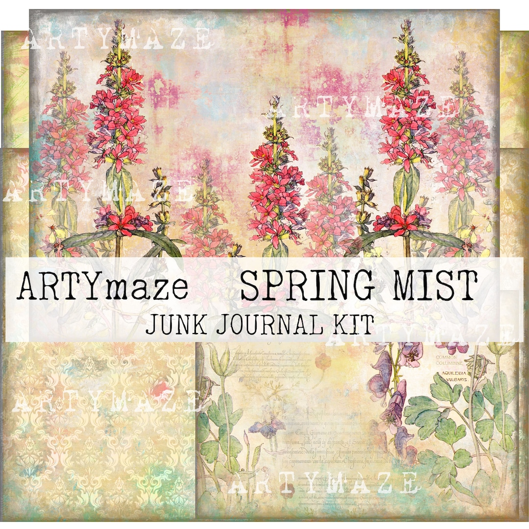 SPRING MIST Full Journal Kit (30 Pages) - Etsy
