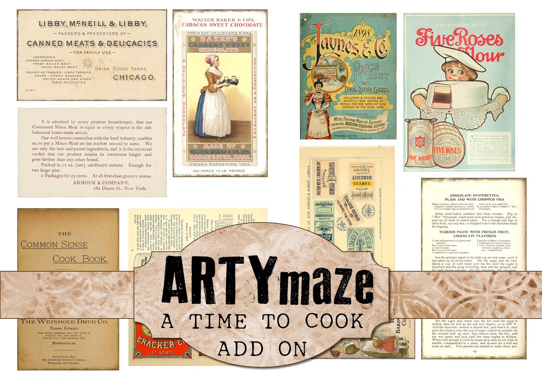 TIME to COOK Journal ADD on Instant Download - Etsy