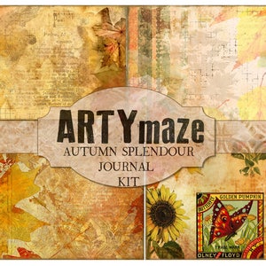 Artymaze AUTUMN SPLENDOUR Full Size Journal Kit INSTANT Download - Etsy