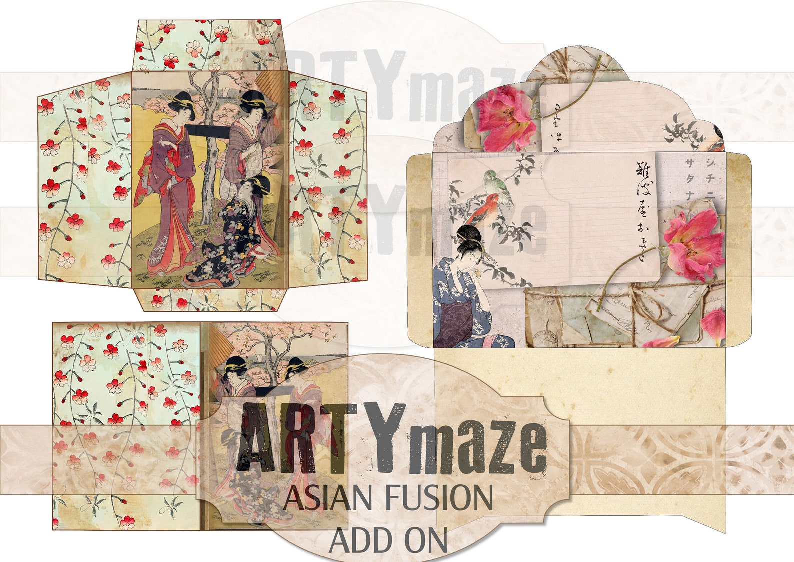 ASIAN FUSION Printable Journal ADD on Instant Download - Etsy UK