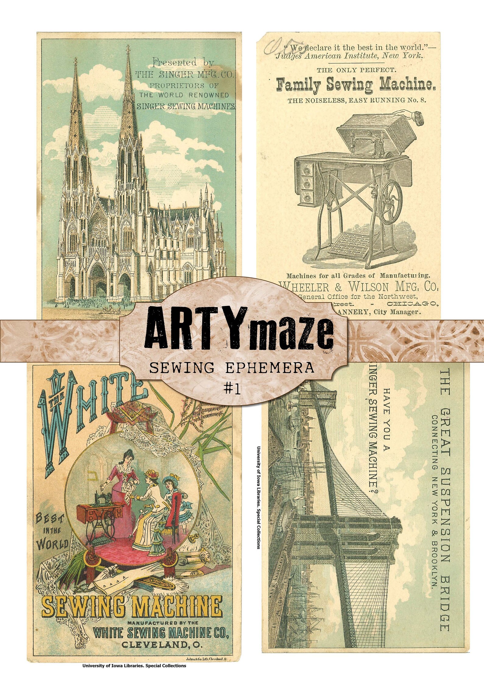 SEWING EPHEMERA/ CARDS #1 - Etsy