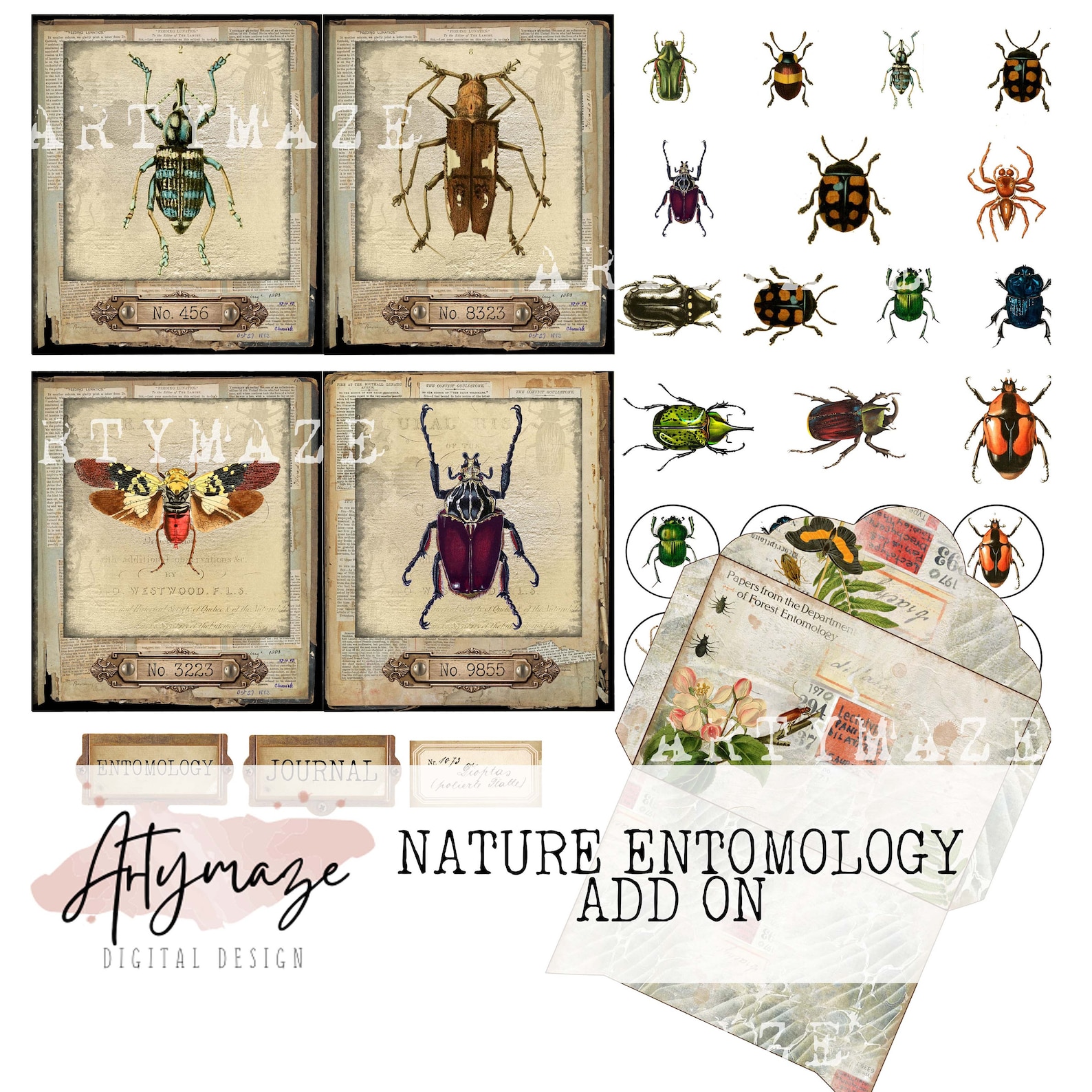 NATURE & ENTOMOLOGY Add on Journal Kit - Etsy