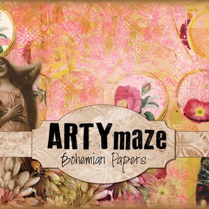 BOHEMIAN STYLE Papers Full Size A4 INSTANT Download - Etsy