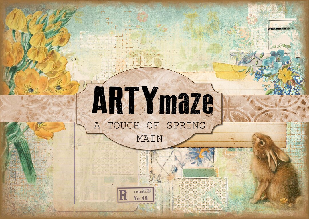 A TOUCH of SPRING Full Size Journal Kit INSTANT Download Artymaze - Etsy