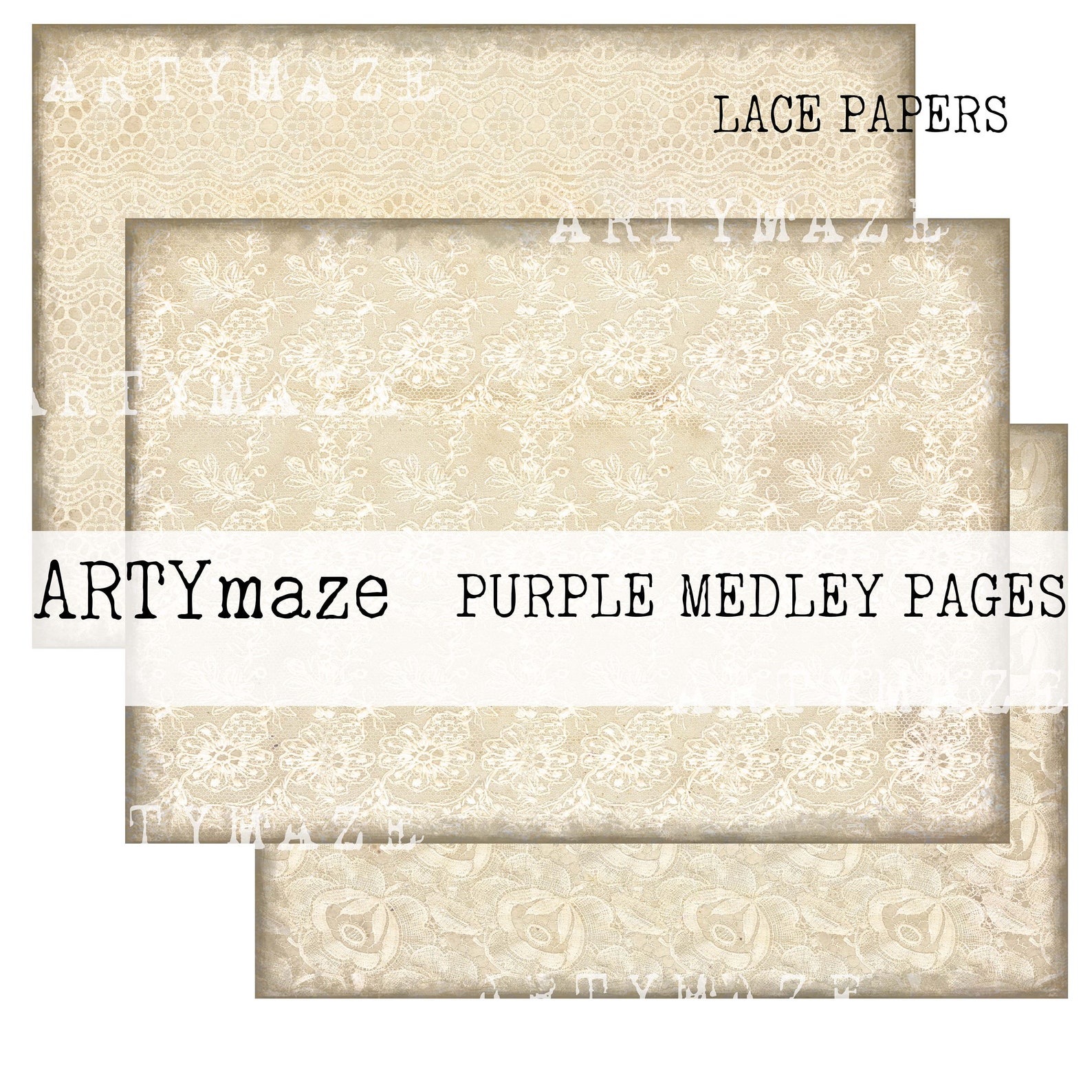 PURPLE MEDLEY Printable Journal Pages. - Etsy