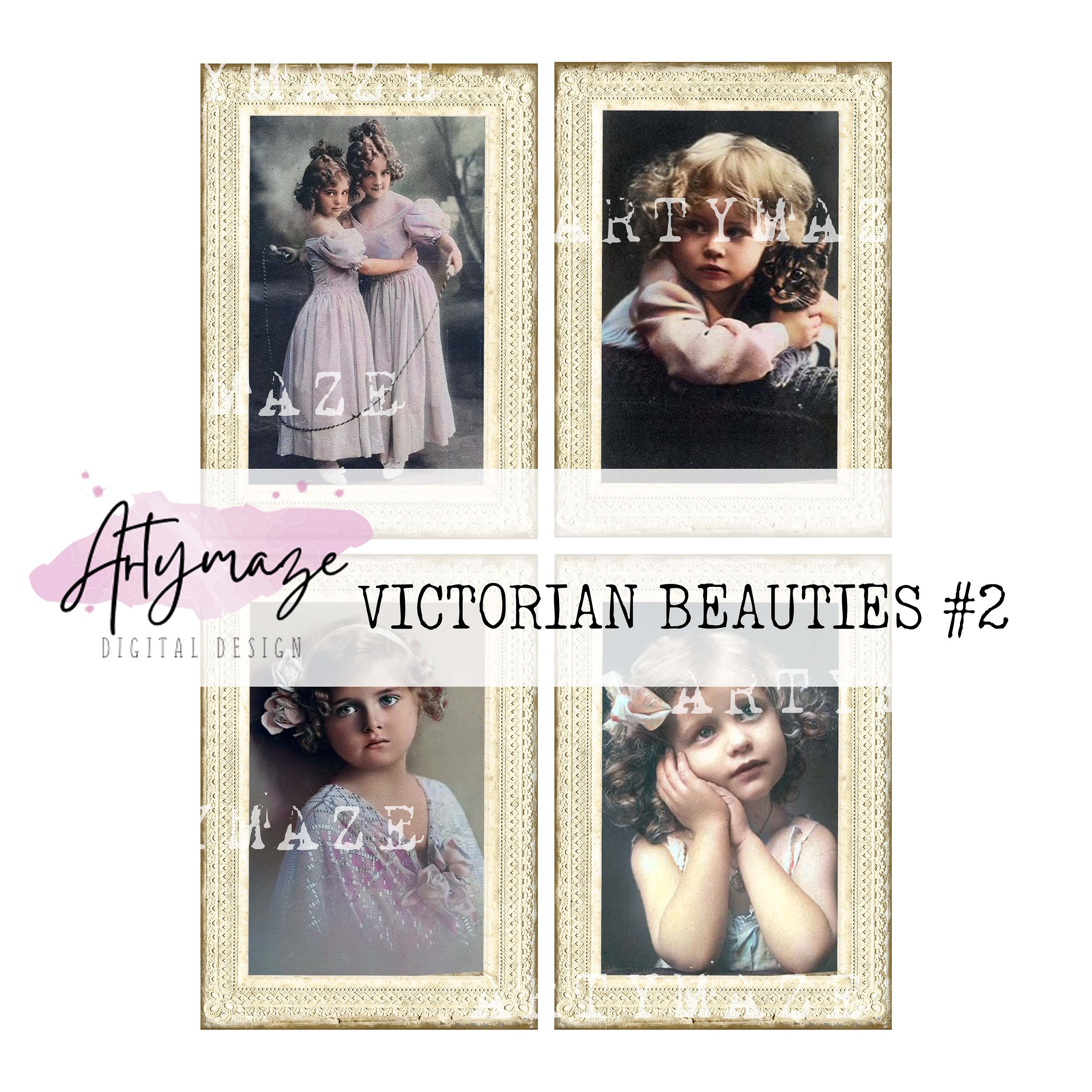 VICTORIAN BEAUTIES 2 JOURNALING Cards - Etsy