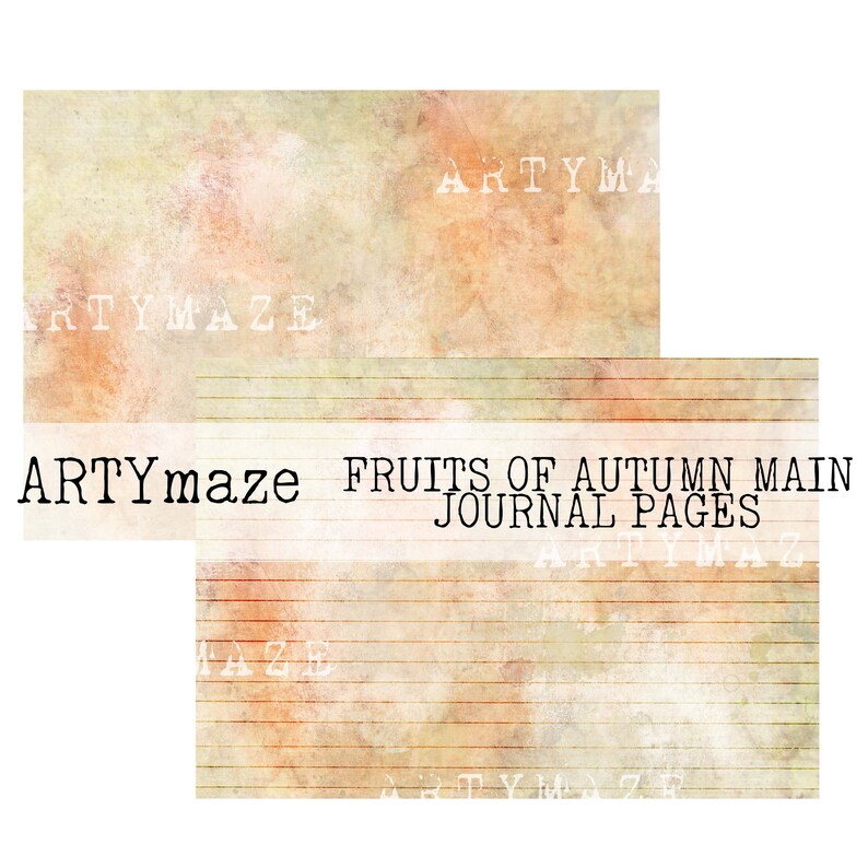 FRUITS OF AUTUMN Main Journal pages | Etsy