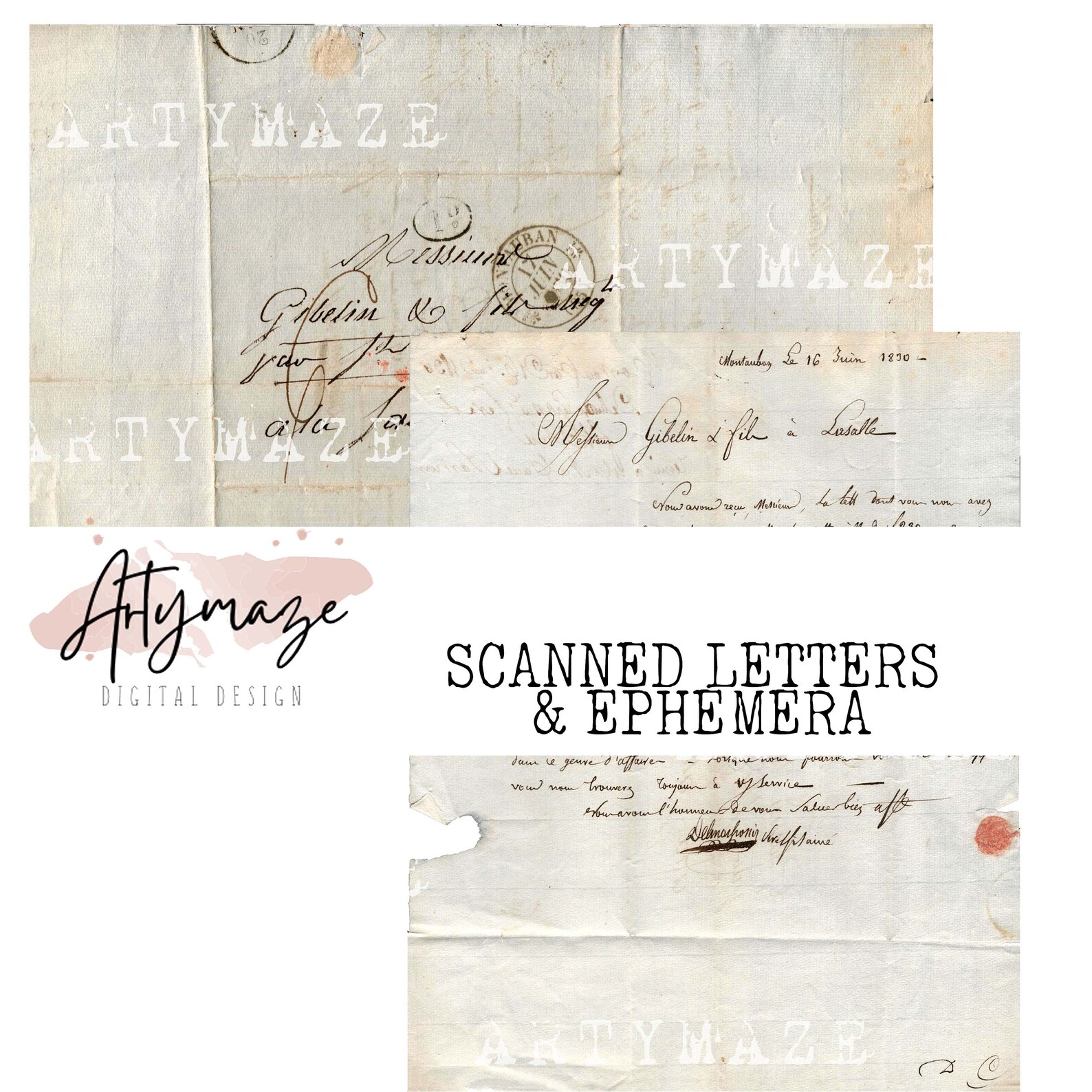 LETTERS & EPHEMERA #1 12 Pages From My Personal Collection - Etsy UK