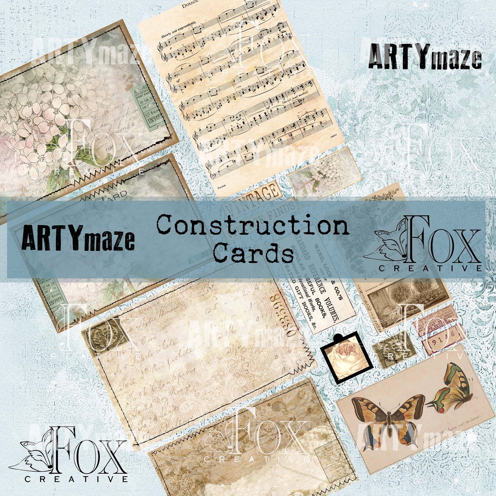 Construction Cards Digital Journal Kit COLAB20 03 | Etsy UK