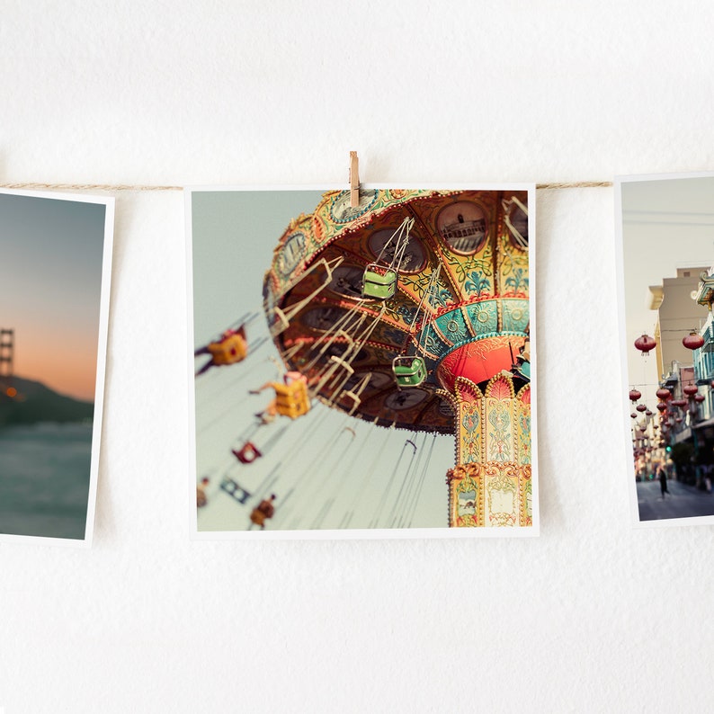 Carousel Print Wall Art Print Carousel Giclee Print Nursery - Etsy