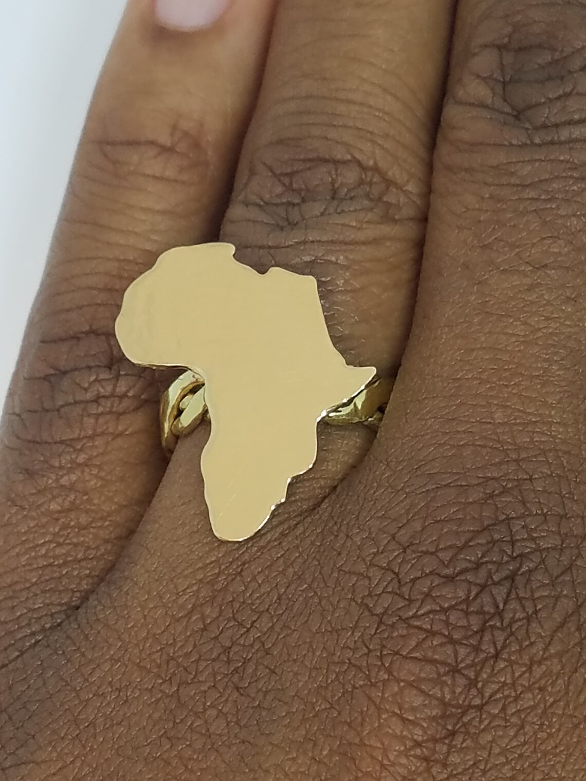 Brass Africa Ring Gold Africa Ring Braided Brass Ring - Etsy