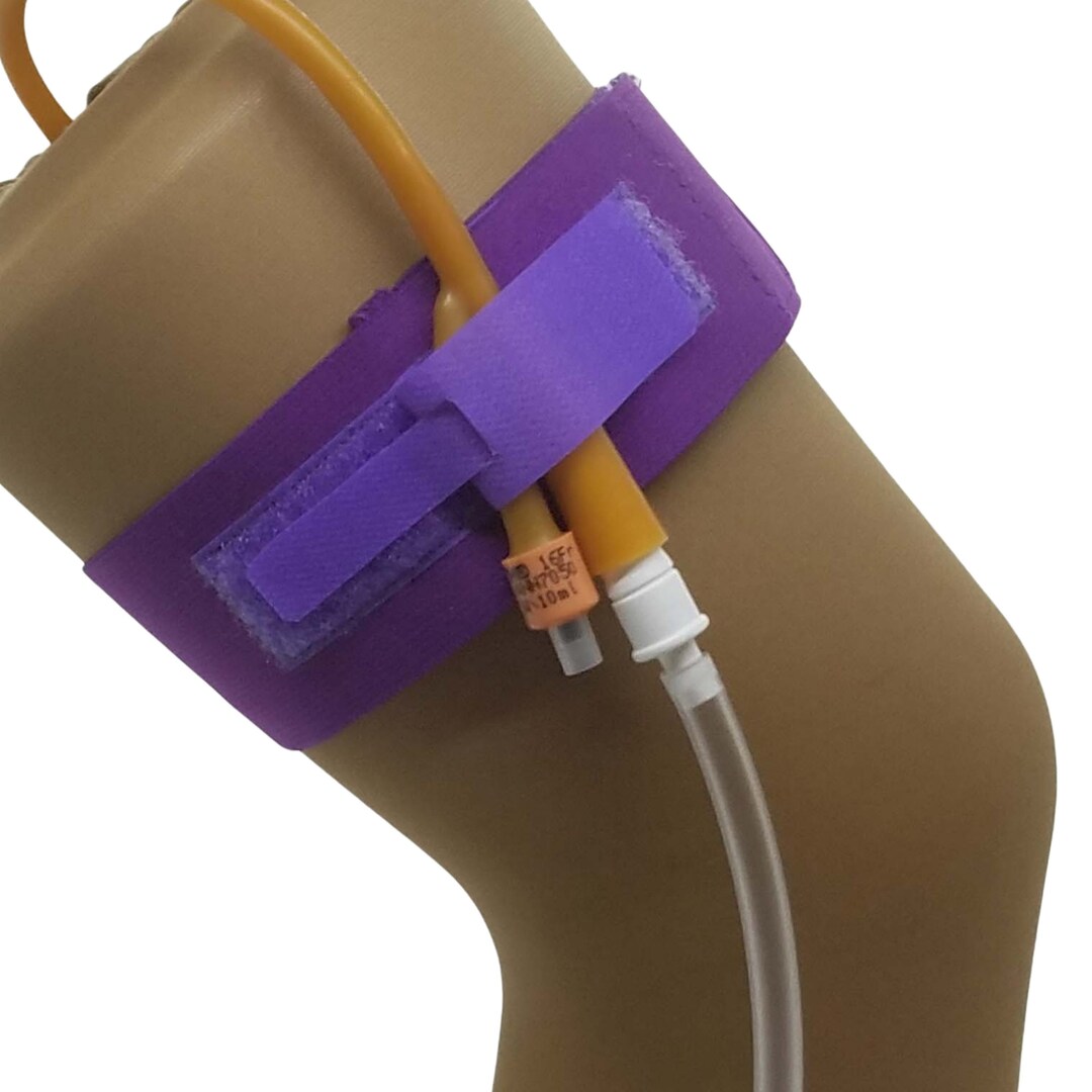 Purple Elastic Foley Catheter Leg Strap MEDIUM Medical - Etsy