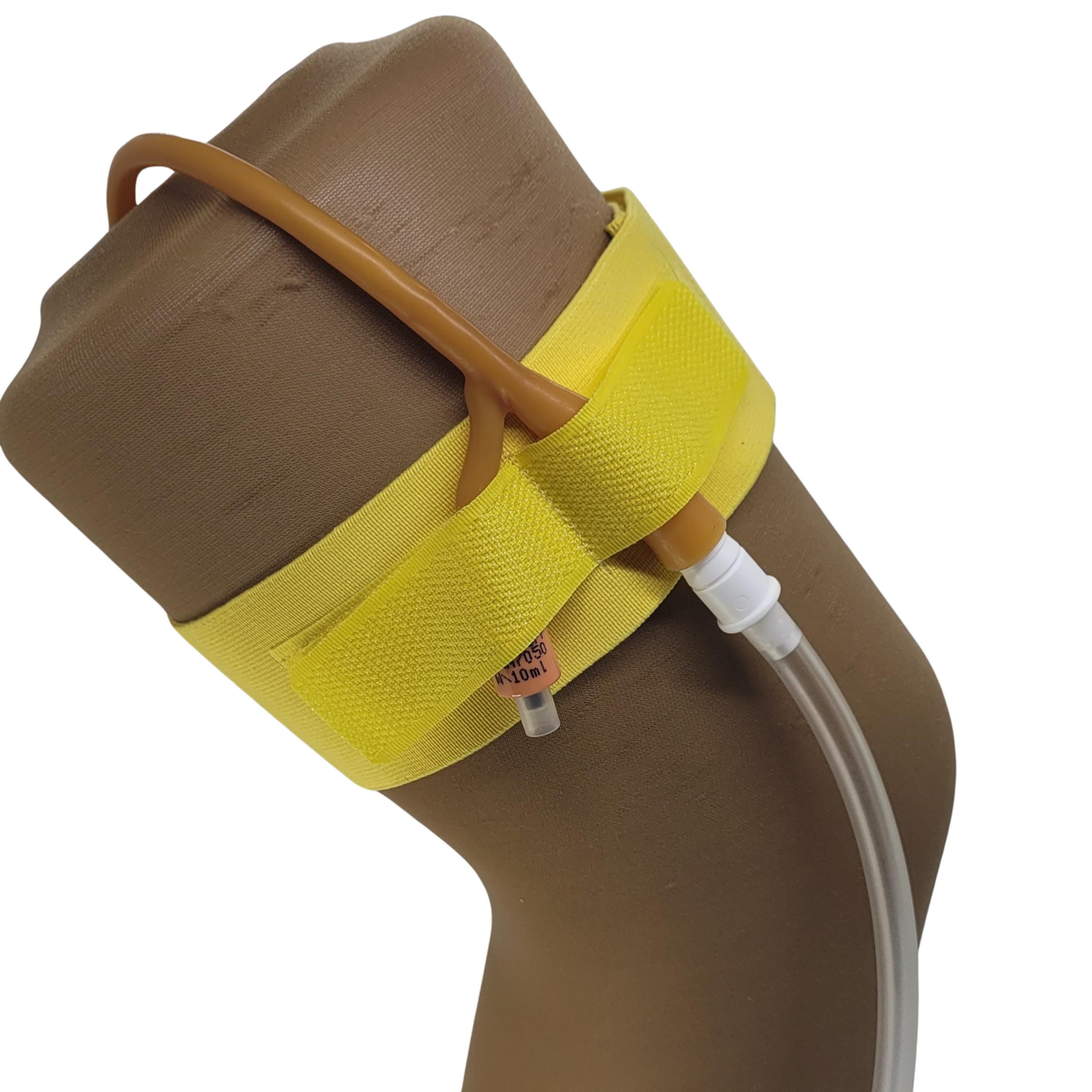Yellow Elastic Foley Catheter Leg Strap | MEDIUM | Medical Accessory ...