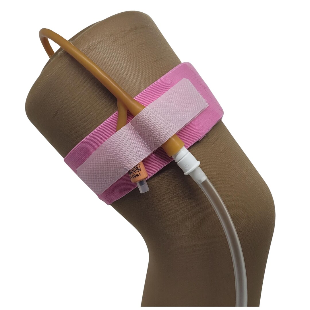 Pink Elastic Foley Catheter Leg Strap | LARGE | Medical Accessory ...