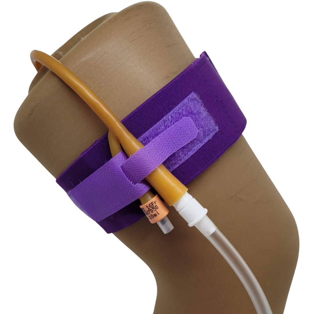 Purple Elastic Foley Catheter Leg Strap MEDIUM Medical - Etsy