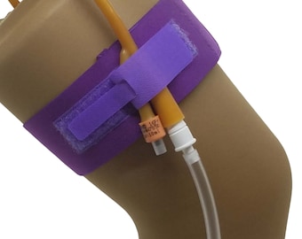 Purple Elastic Foley Catheter Leg Strap MEDIUM Medical - Etsy