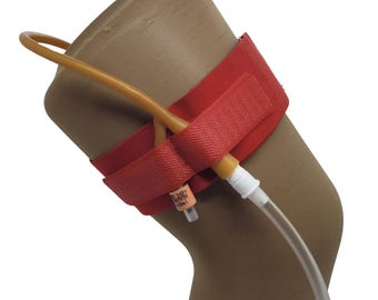 Mauve W Grey Elastic Foley Catheter Leg Strap | SMALL | Medical ...