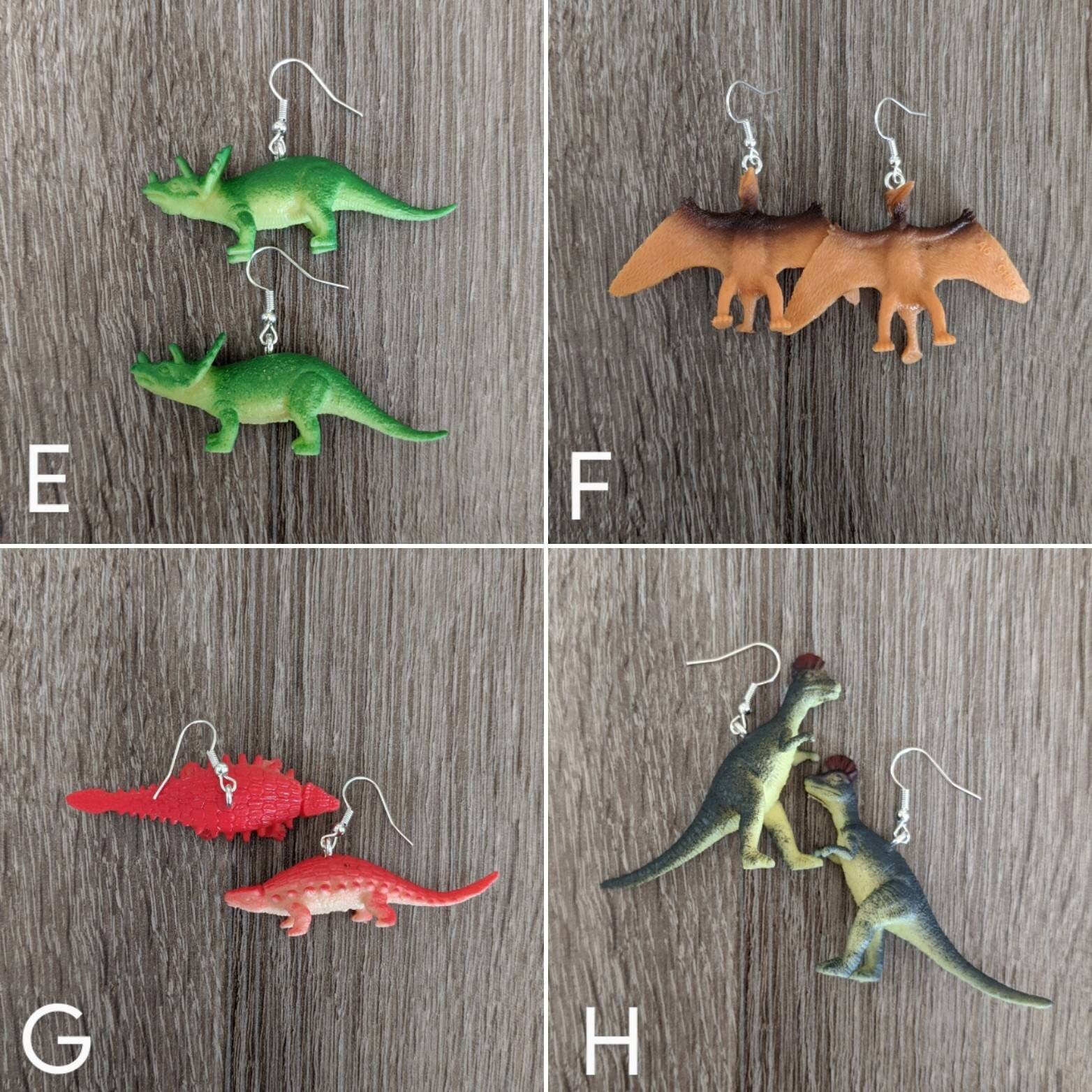 Toy Dino Earrings - Etsy