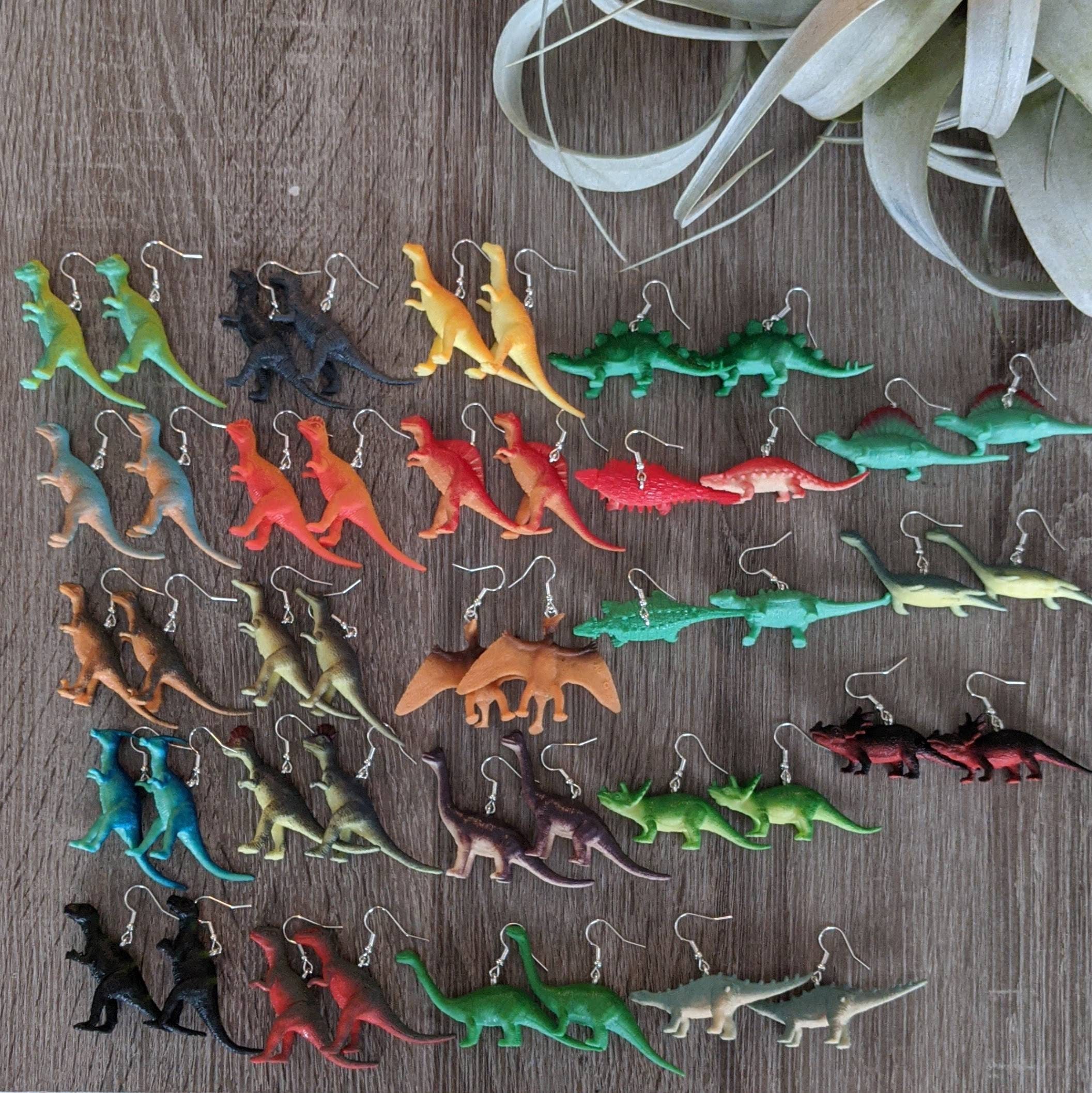 Toy Dino Earrings - Etsy