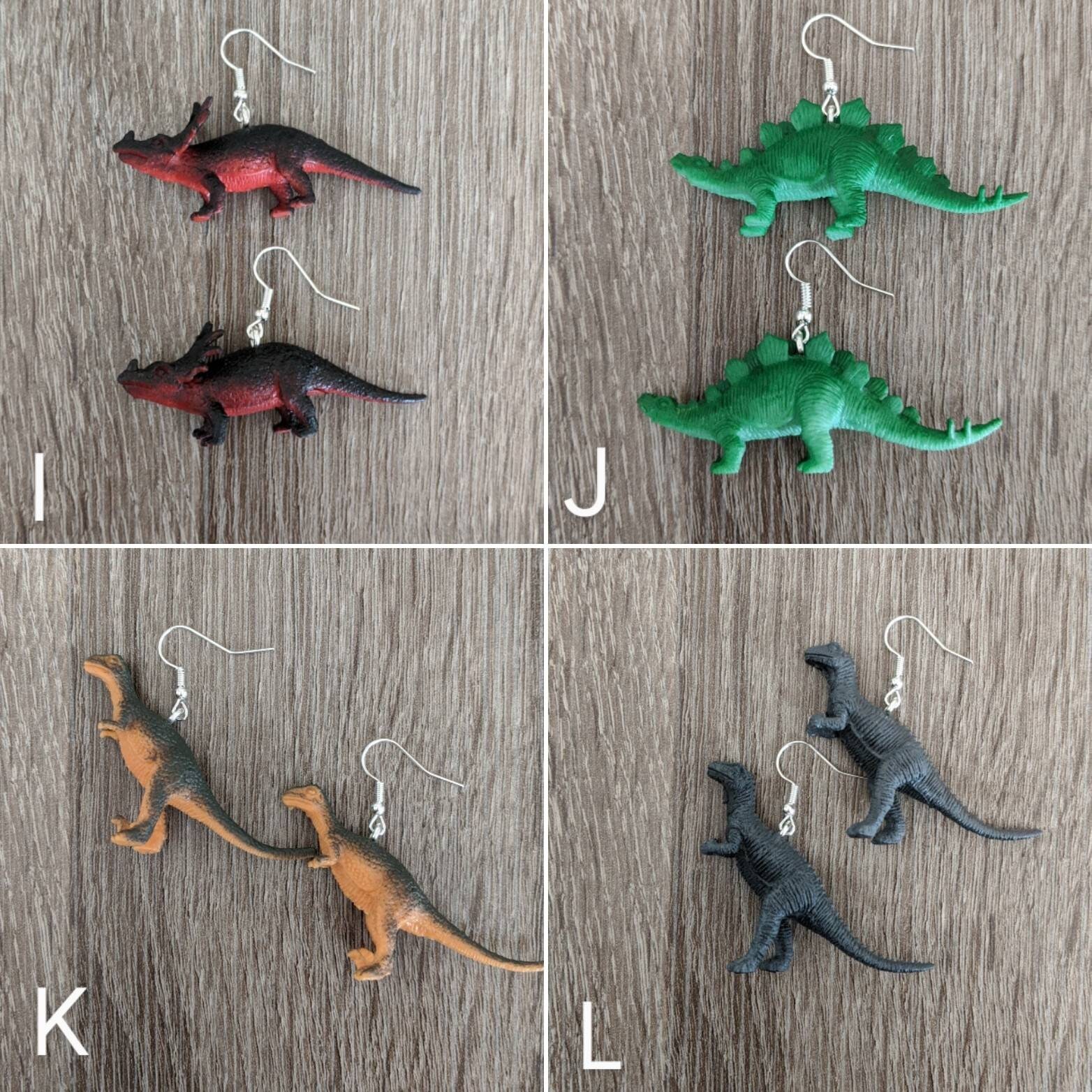 Toy Dino Earrings - Etsy