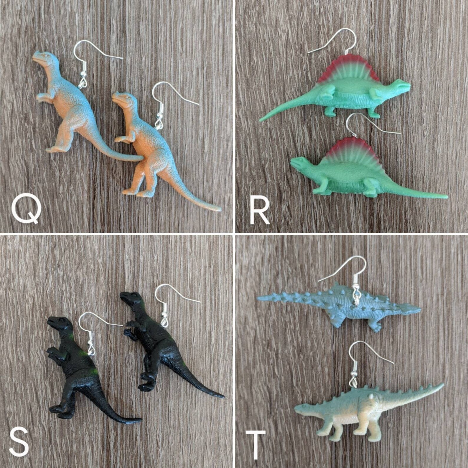 Toy Dino Earrings - Etsy