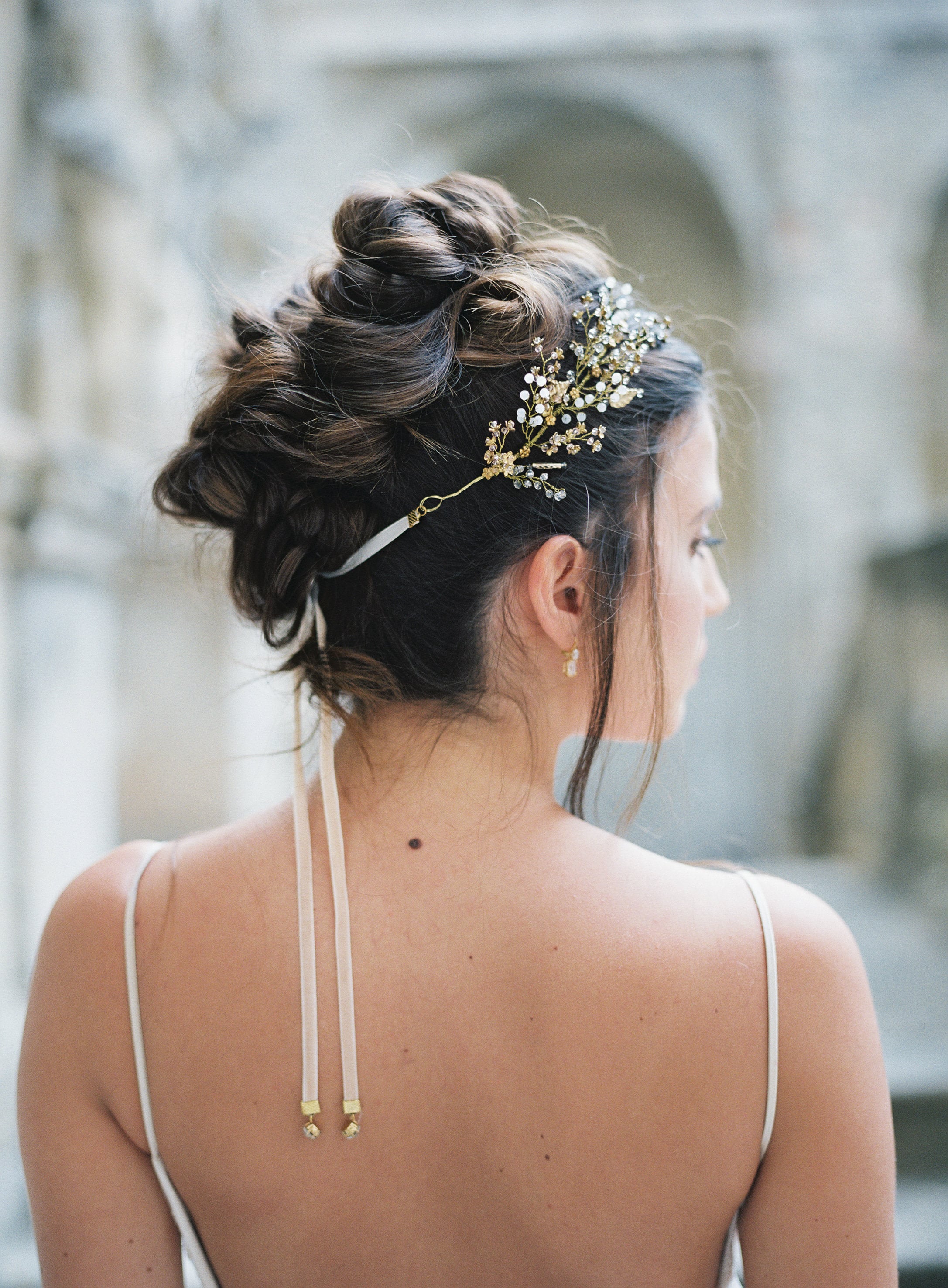 Isadora Gold Leaves and Flowers Crown Greek Ancient Inspired - Etsy