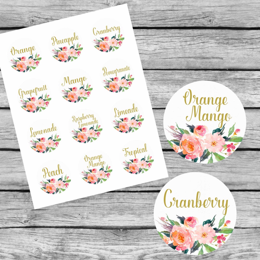 Mimosa Bar Juice Labels Printable. 2 Tags. Baby Shower Mimosa Bar ...