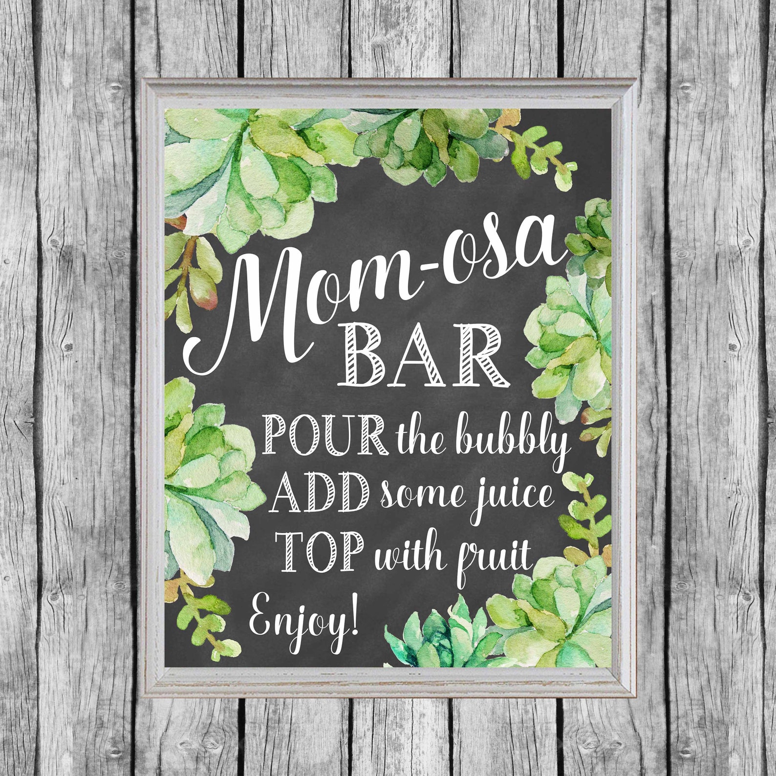 Mom-osa Bar Sign. Momosa Bar Printable. Boy Baby Shower Mimosa - Etsy