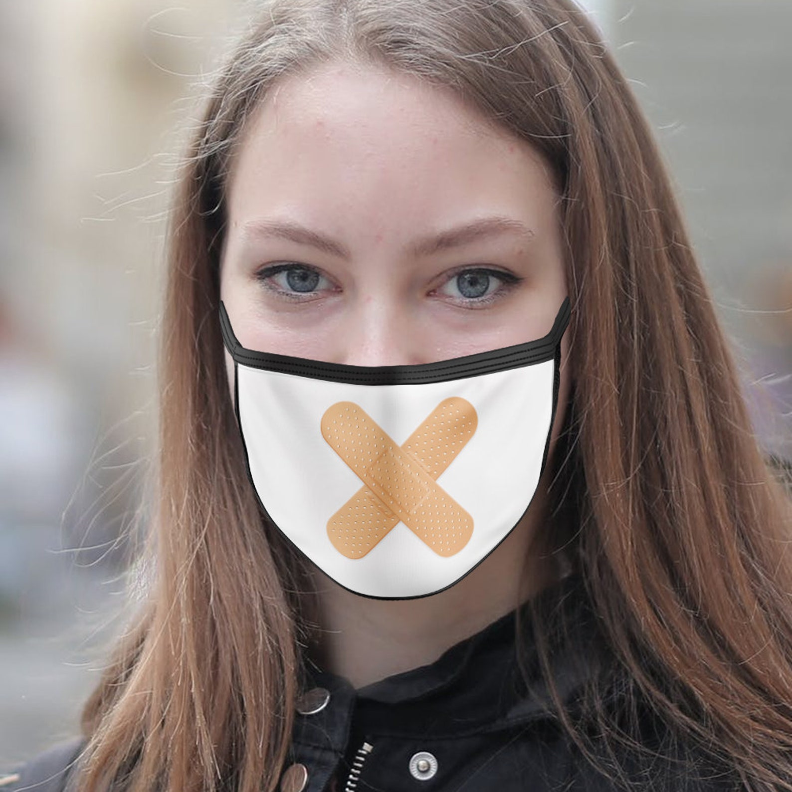 Band Aid Face Mask Unisex Reusable Washable 3 Layer 100 Etsy
