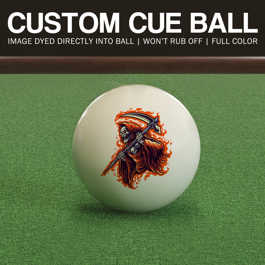 Fiery Reaper Custom Pool and Billiard Cue Ball Great Gift - Etsy
