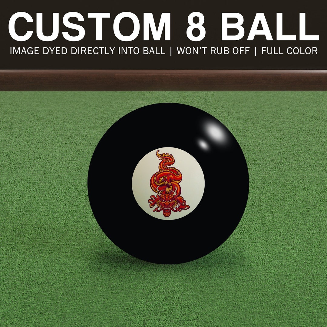 Red Serpentine Dragon Custom Pool and Billiard 8 Ball Great - Etsy