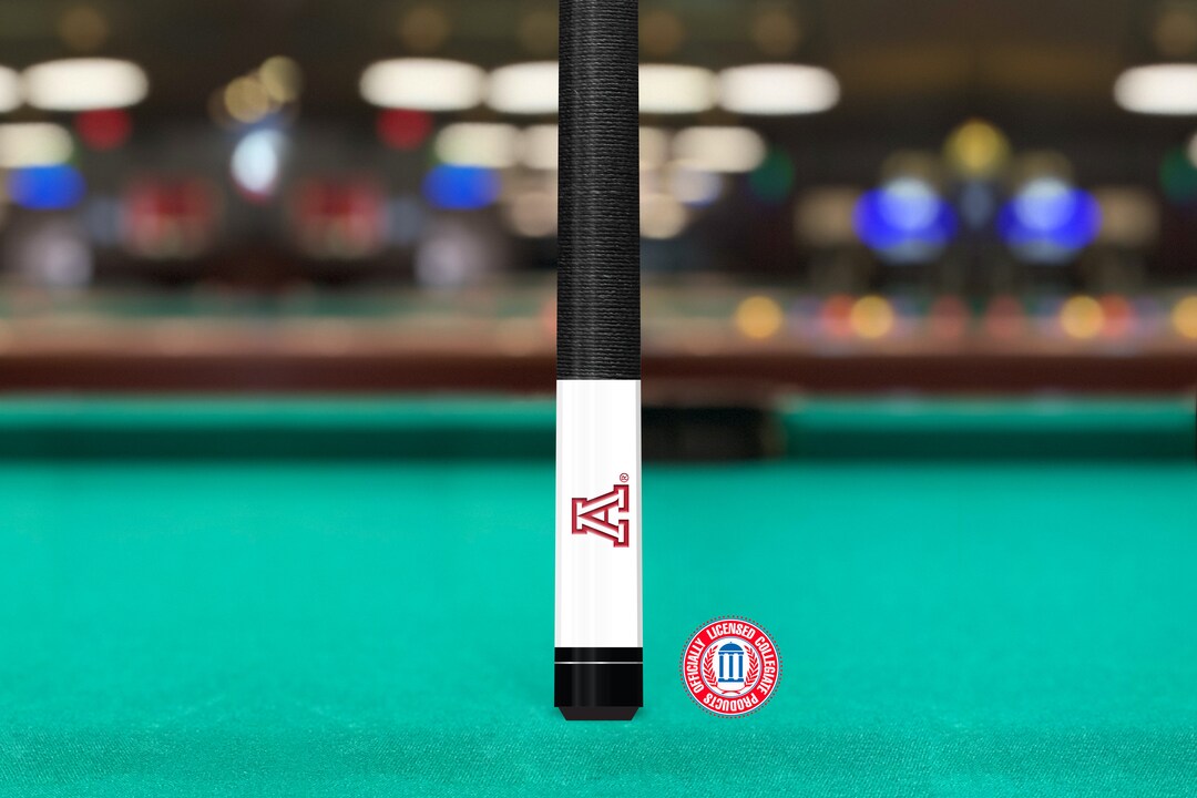 Arizona Wildcats White Pool Cue Custom Engraved With Red Personalized ...